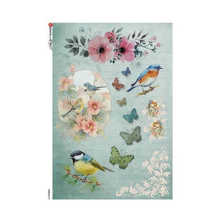 Rýžový papír A3 Paper Design - Ptáčci